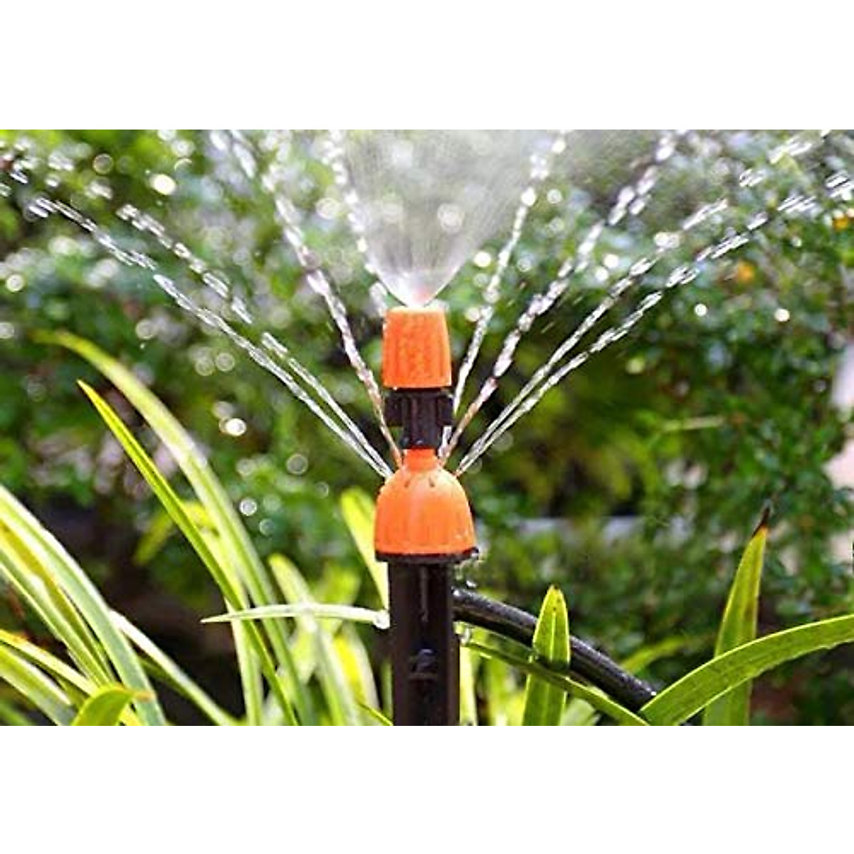 CTKcom Micro Spray Adjustable 360 Degree Water Flow Irrigation Drippers on Stake Emitter Drip System,Pack of 25
