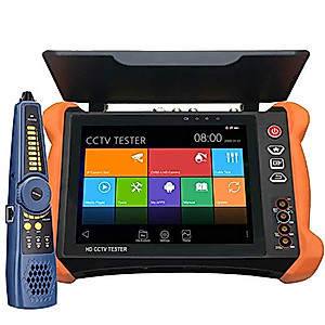Rsrteng X9-MOVTADHS CCTV Tester,8K 32MP 12MP IP Camera Tester,4K 8MP TVI/CVI/AHD/SDI/CVBS CCTV Monitor Support DMM, OPM, VFL, TDR,Network Tools,WiFi,HDMI