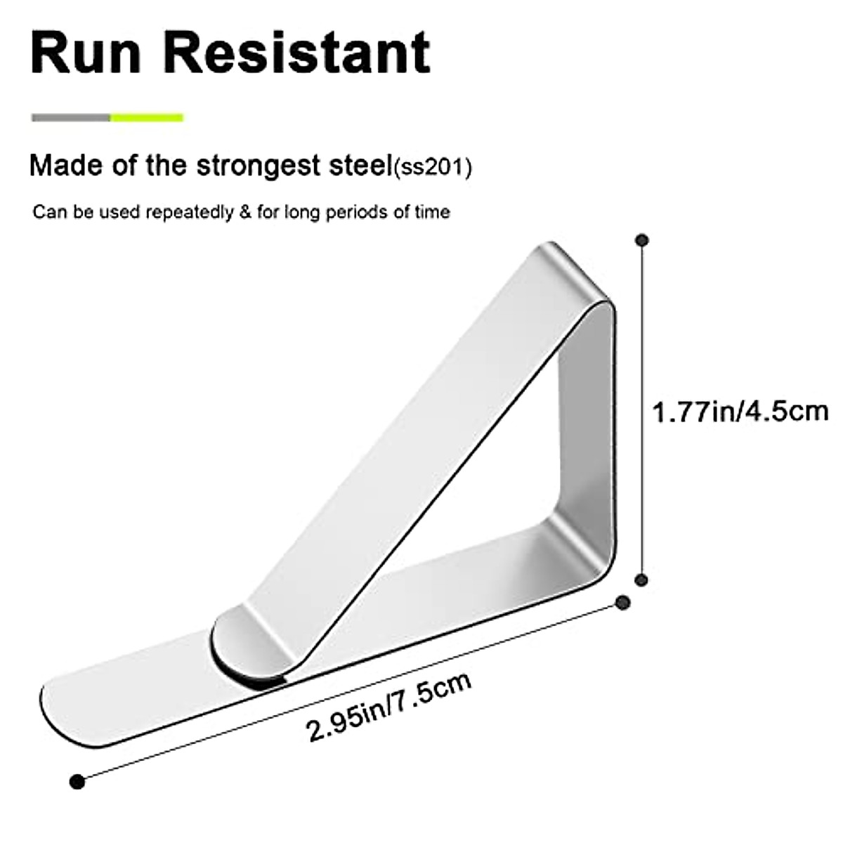 Tablecloth Clips, Stainless Steel Tablecloth Clips Ideal Clips for Home, Kitchen, Restaurant, Weeding, Picnic, Patio and Party (12pcs)