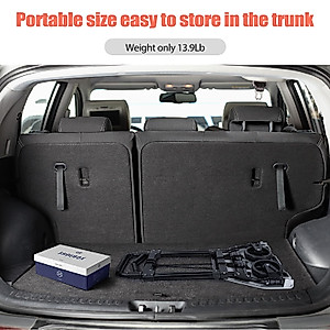 Nellyke Hand Truck Dolly Foldable,330LB Capacity Aluminum Folding Hand Cart,Heavy Duty Hand Truck Foldable Dolly with Swivel Handle,Folding Dolly Trolley with TPR Wheels for Moving