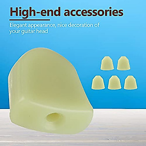 Tuning Peg Button, RiToEasysports 6 PCS/Set Tuning Pegs Machine Heads Acrylic Buttons for Acoustic Electric Guitar(Green)