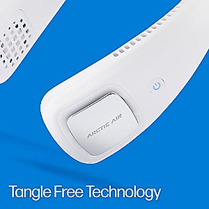 Arctic Air Freedom Personal Air Cooler - Portable 3-Speed Neck Fan, Hands-Free Wearable Design, Lightweight, Cordless and Rechargeable