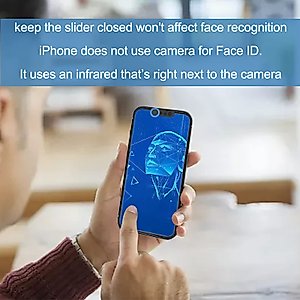 EYSOFT Privacy Cover Compatible for iPhone 13/iPhone 13 Mini Bundled with iPhone 13 Front Camera Cover,Protect Privacy and Security But Not Affect Face Recognition