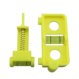 Ruiwaer Archery Level Bow Tuning and Mounting String Level Combo Plastic Arrow Level Compound Bows Tuning and Mounting String Archery Tuning Level Combo Accessory, Yellow