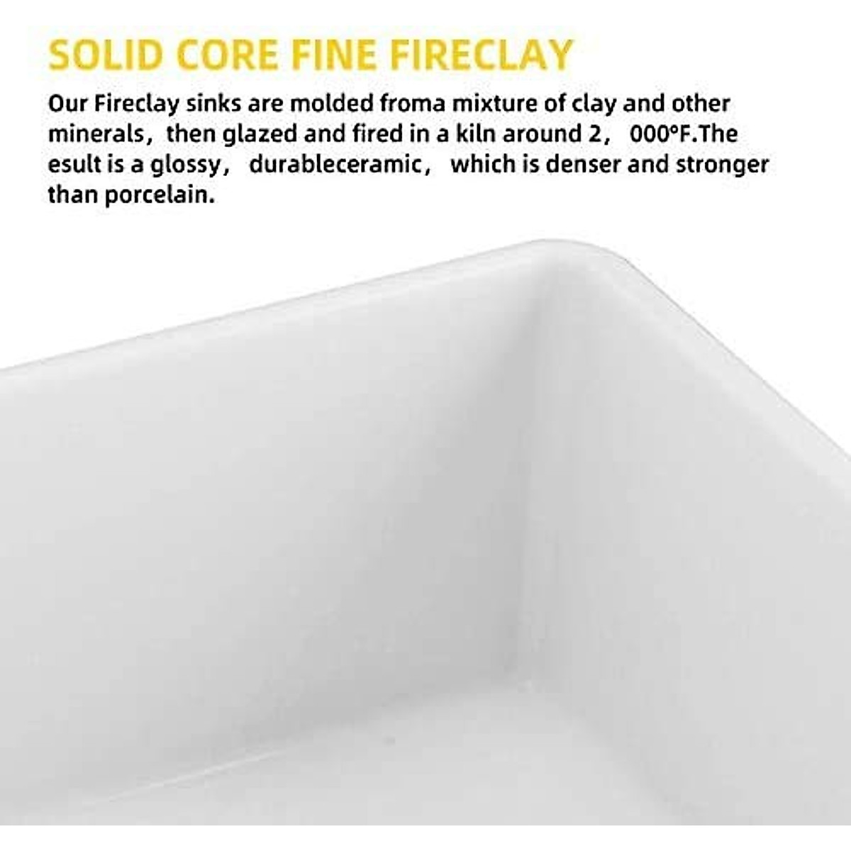 Latoscana 33" Reversible Fireclay Farmhouse Sink LFS3318W