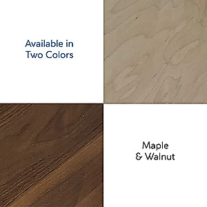 Classic Brands Liberty Wood Platform Bed Frame, Walnut Finish, Queen