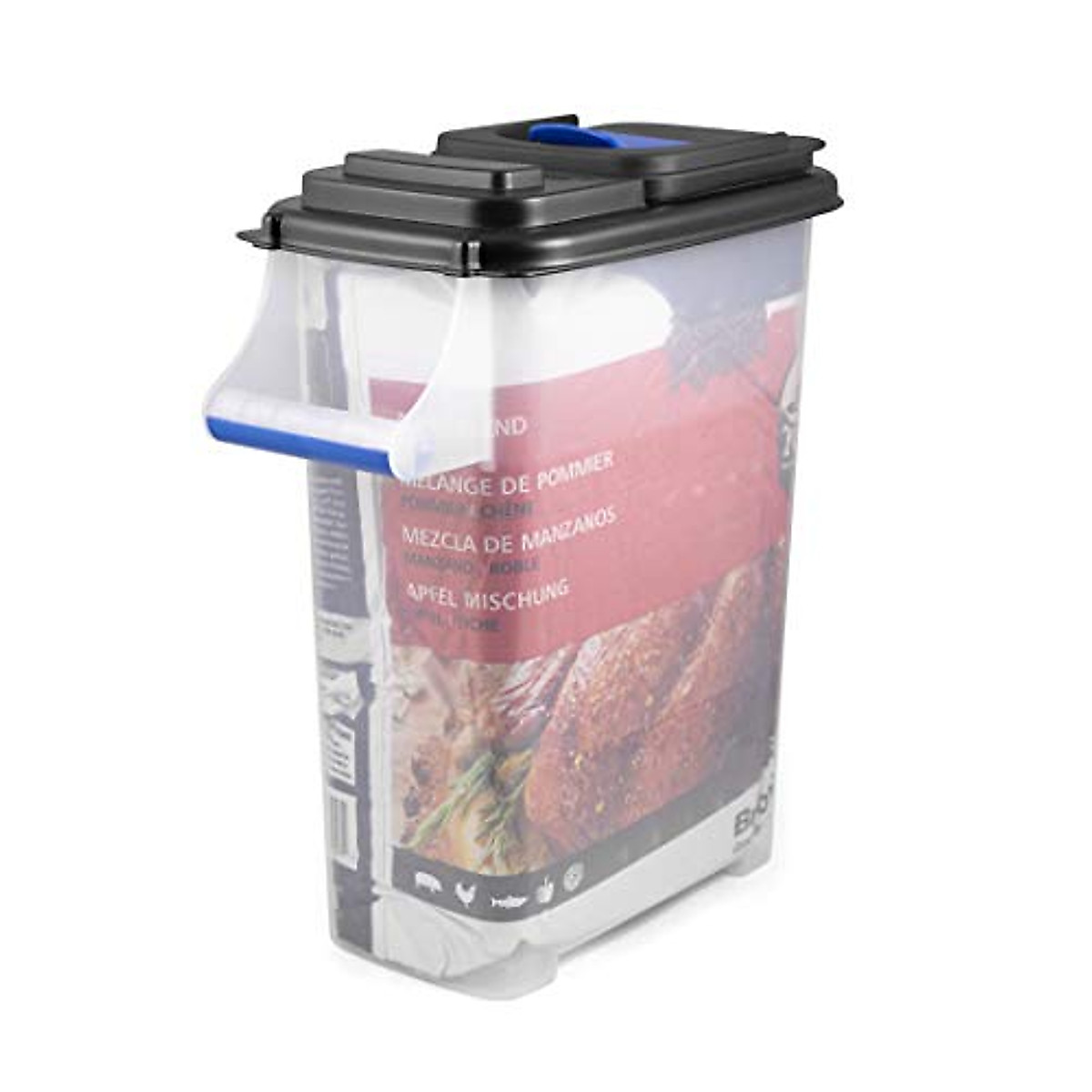 Broil King 66900 Pellet Storage Bin, Black, Clear