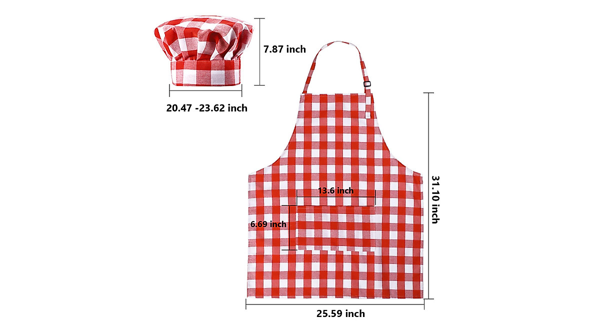 Adult Chef Hat & Apron Set: Quality Costume for Bakers & Parties