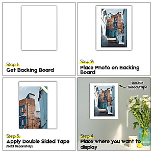 Golden State Art, 11x14 White Backing Board, Backer Boards for Frame, Picture (10 Pack)
