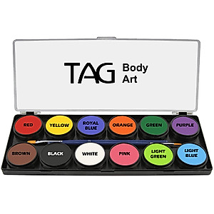 TAG Face & Body Paint - Regular Palette 12 x 10g