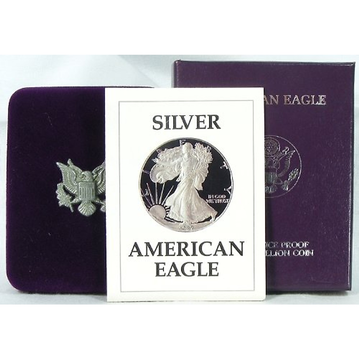 1988 Proof American Eagle Silver Dollar with Original Packaging