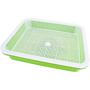 Blawicat Seed Sprouter Tray Seed Germination Tray BPA Free Nursery Tray for Seedling Planting Suit for Garden Home Office (5pcs with lid)