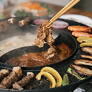 Food Party 2 in 1 Electric Smokeless Grill and Hot Pot