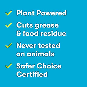 ECOS Grapefruit Dish Soap - Cuts Grease & Food Residue, Hypoallergenic, Sustainable Liquid, 50 Ounces (Pack of 2)