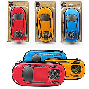 Supercar Pencil Case EVA Car Pen Pouch Stationery Box Anti-Shock for School Students Teens…