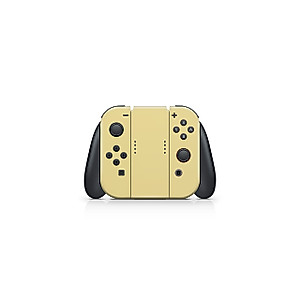 Tacky Design Classic Pastel Solid Color, Yellow, and Orang Skin Compatible with Nintendo Switch, Skin Vinyl 3m Stickers Moon Full wrap Cover (Yellow)