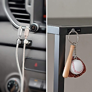 Mband2 Pack of Mband Mclip Holder 04 Black Transparent - Tangle-Free Soft Neckband Cord at Work Managing Easy Hold Cable Managment