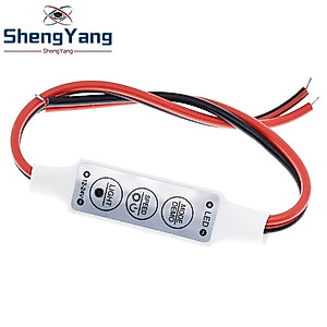 New 12V Mini 3 Keys Single Color LED Controller Brightness Dimmer for Led 3528 5050 Strip Light