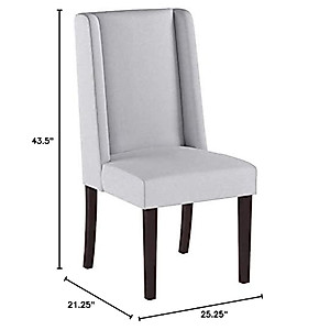 Christopher Knight Home Rory Fabric Dining Chairs, 2-Pcs Set, Light Grey Blue