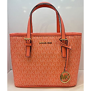 Michael Kors XS Carry All Jet Set Travel Womens Tote (grapefruit multi)