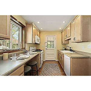 Custom Size Hallway Runner Rug Trellis Brown Color 31 inch Wide Select Your Length Non-Slip (Skid Resistance) Rubber Backing 13 feet x 31 inch (Color Options Available)