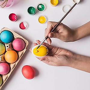 LIVTE 60 Pcs Plastic Egg Shakers Musical Maracas Eggs for Classroom Music or Playing at Home (Blue, Red, Yellow, Green, Pink, Dark Blue)