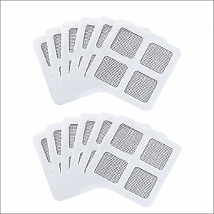 50 Pack,4" X 4" Disposable Shower Drain Cover Hair Catcher, Square Shower Drain Mesh Sticker,Disposable Floor Drain Sticker Suitable for Bathroom/Laundry/Bathtub/Kitchen/Sink/(50 PCS)