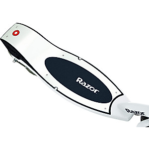 Razor E200S Electric Scooter - 8" Air-filled Tires, 200-Watt Motor, Up to 12 mph and 40 min of Ride Time, White