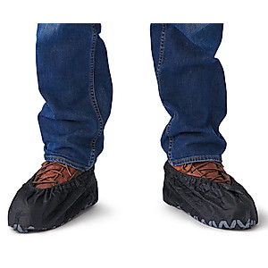 Venom Steel Boot and Shoe Covers, Tough, Easy On, Fits Over Boots, Improved Grip, Value Pack, 12 Pairs Per Box
