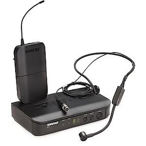 Shure BLX14/P31 UHF Wireless Microphone System - Perfect for Speakers, Performers, Presentations - 14-Hour Battery Life, 300 ft Range | includes PGA31 Headset Mic, Single Channel Receiver | H10 Band