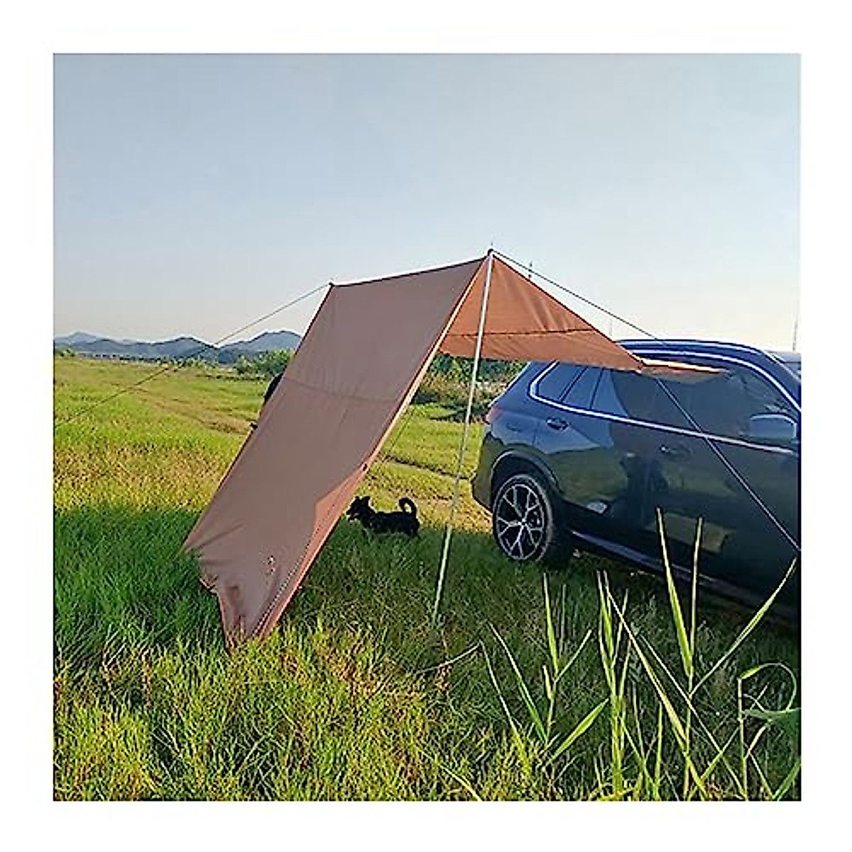 Hot Car Shelter Shade Camping Side Car Roof Top Tent Awning Waterproof UV Portable Camping Tent Automobile Rooftop Rain Canopy (Color : 300x200cm-01)
