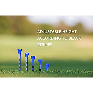 Zivisk Wooden Golf Tees 2-3/4" 100 Count 70mm Blue