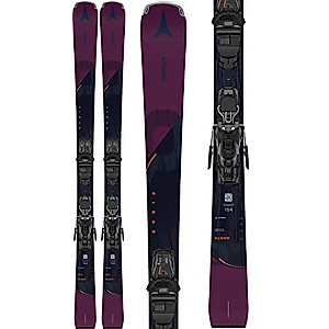 Atomic Cloud Q9 Skis w/M 10 GW Bindings Womens Sz 161cm Black/Berry