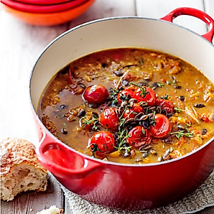 Le Creuset Enameled Cast-Iron 2-Quart Round French Oven, Red