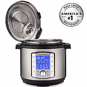 Instant Pot Duo Evo Plus 10-in-1 Pressure Cooker, Rice Cooker, Slow Cooker, Yogurt Maker, Sous Vide, Sauté, Food Warmer, Bake, Stock Pot, Steamer, Cookware Grade Stainless Steel Inner Pot, 6 Quart