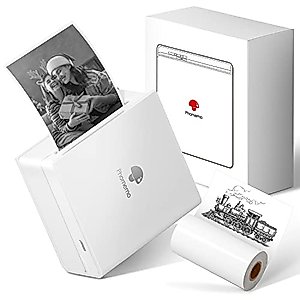 Phomemo Mini Sticker Pocket Printer M02 Inkless Thermal Portable Printer for Phone, Study Notes Printer for Anatomy, DIY Journal,Early Education, Instant Photo Printer for Picture, Graphics, Best Gift