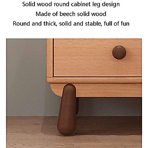 Bedside End Table Solid Wood Bedside Table Creative Modern Minimalist Nightstand Cute Bedside Table Bedside Storage Cabinet with Drawer Bedroom