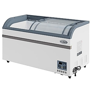 KoolMore KM-ISCF-58MD 58-inch Manual Defrost Island Chest Freezer with 14 cu. ft. in White, ETL Listed