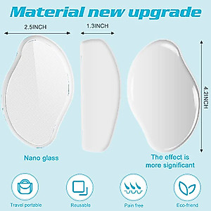 Crystal Hair Eraser for Women and Men- Reusable Crystal Hair Remover Magic Painless Exfoliation Hair Removal Tool, Magic Hair Eraser for Back Arms Legs