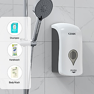 Manual Foam Soap Dispenser, 35oz (1000ml) Commercial Refillable Foaming Soap Dispenser-White, CHUANGDIAN