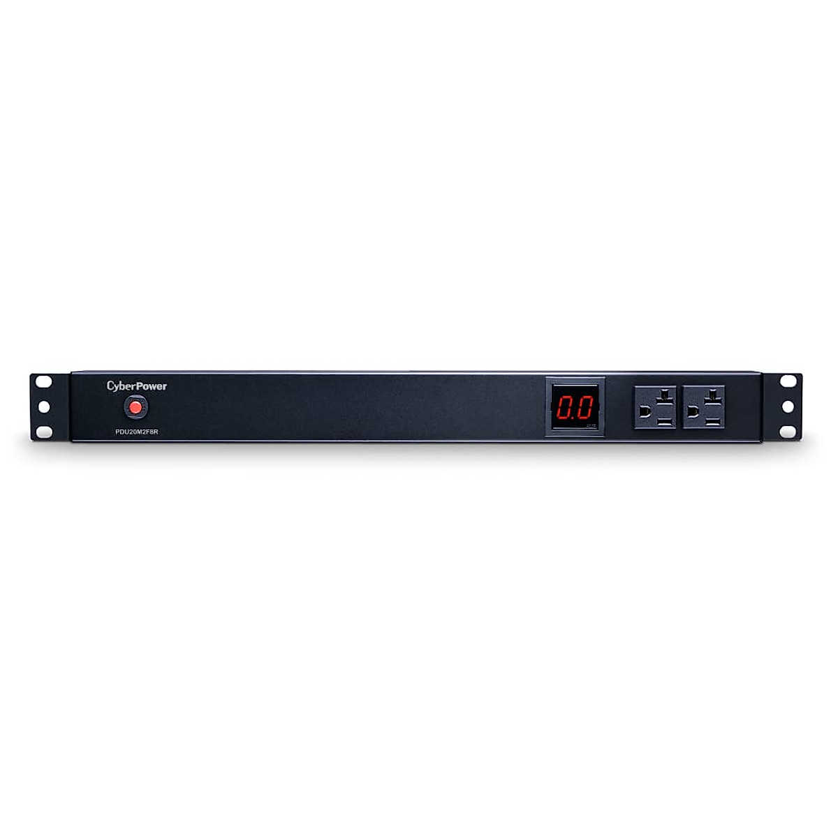 CyberPower PDU20M2F8R Metered PDU, 100-125V/20A (Derated to 16A), 10 Outlets, 1U Rackmount, 15 Foot Power Cord