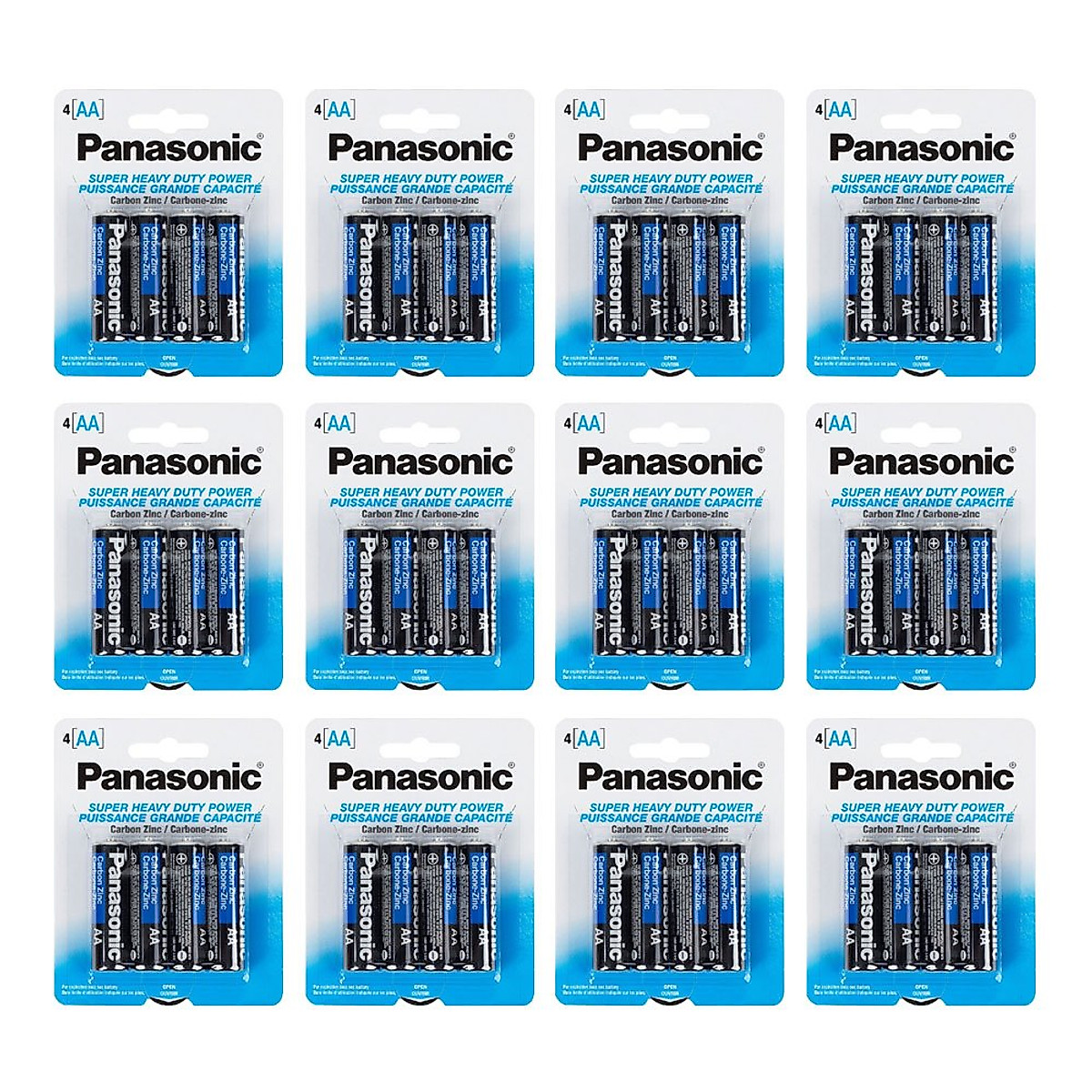 Panasonic AA Batteries Heavy Duty (48 Pack)