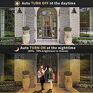 2 Pack Outdoor Motion Sensor Light, Anti-rust Waterproof Wall Light Fixtures, Dusk to Dawn Outdoor Lighting, 10 Inch Outdoor Lights for Patio Garage Porch Barn House Garden Backyard (Bulbs Included)