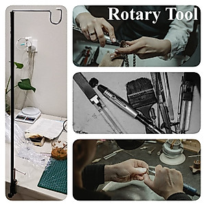 BATDIYOW Rotary Motor Stand Tool Flex Shaft Holder Motor Hanger with Table Clamp