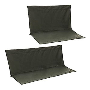LAnGsHaW Swing seat Replacement 2/3 Seater Waterproof Swing Cover, Patio Swing Chair Hammock Replacement, Patio Garden Outdoor Swinging Seat Bench Cover (Spesifikasi : 113x94cm, Warna : Green)