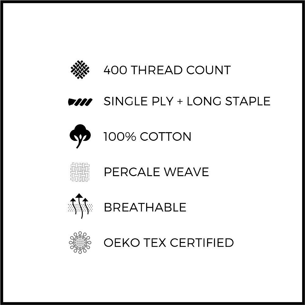 Pillow Guy Classic Cool & Crisp 100% Cotton Percale Duvet Cover Set - Dark Navy - King/California King