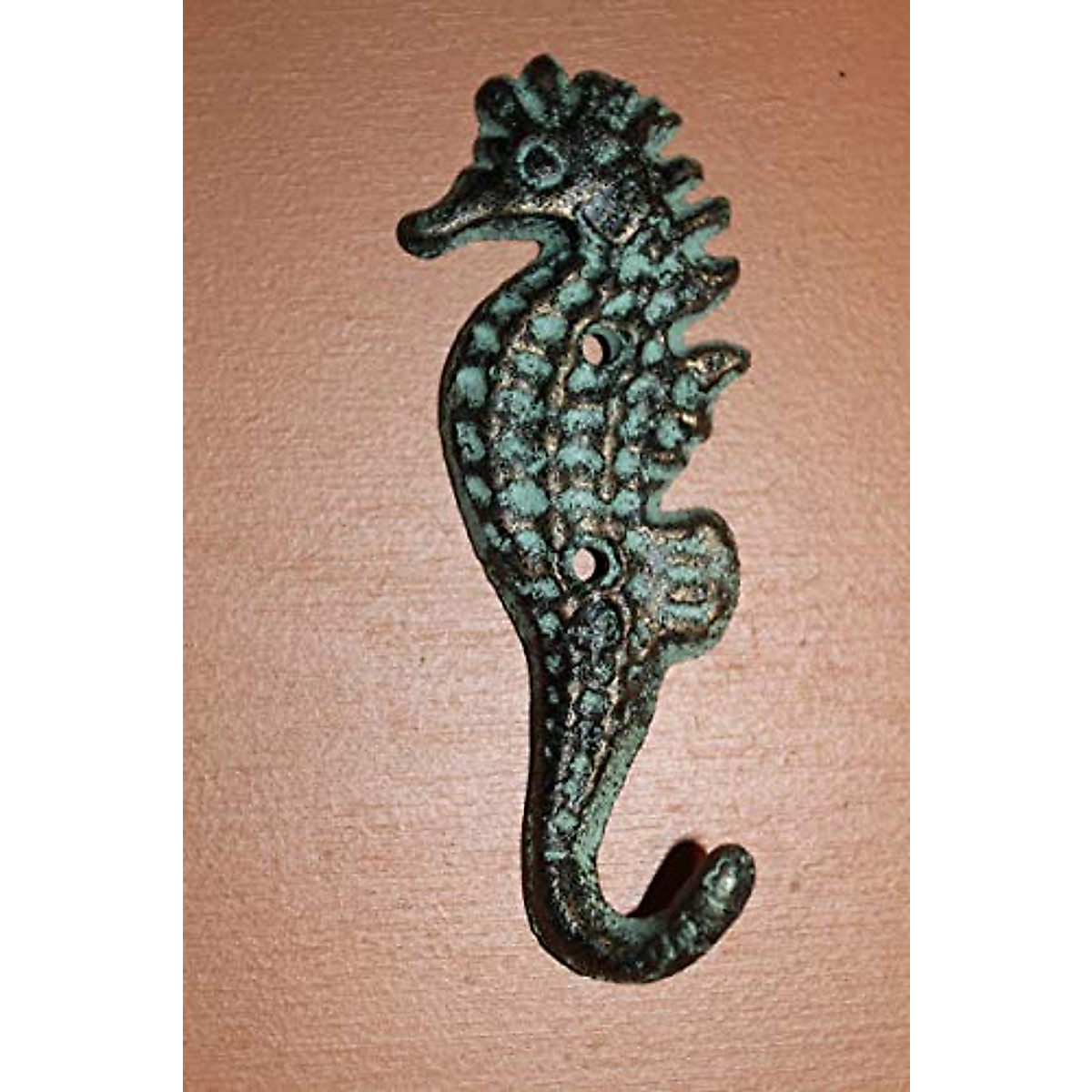 Bronze Look Cast Iron Nautical Towel Hooks, Starfish Mermaid Seahorse Anchor Designs