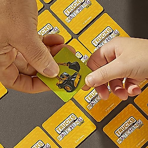 Hasbro Gaming Trucks Matching Game | Preschool Games for Boys & Girls | Memory Card Game | Easter Gifts for Kids | Ages 3+ (Amazon Exclusive)