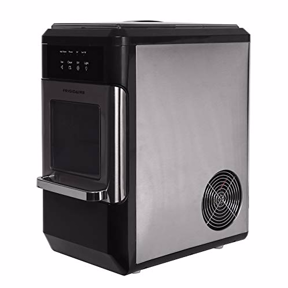 Frigidaire EFIC235-AMZ Countertop Crunchy Chewable Nugget Ice Maker, 44lbs per day, Self Cleaning Function