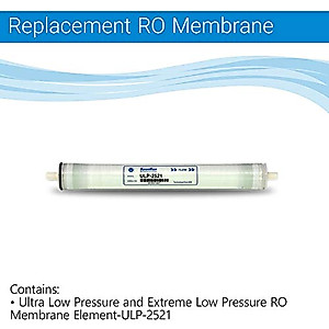 Max Water 2521 Ultra Low Pressure and Extreme Low Pressure RO Membrane Element-ULP-2521:400GPD size 2.5" x 21" good for Industrial, Agricultural, Whole House & more